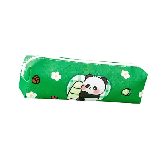 Cartoon Panda Pencil Case Large Capacity PU Pencil Case Portable Pen ...