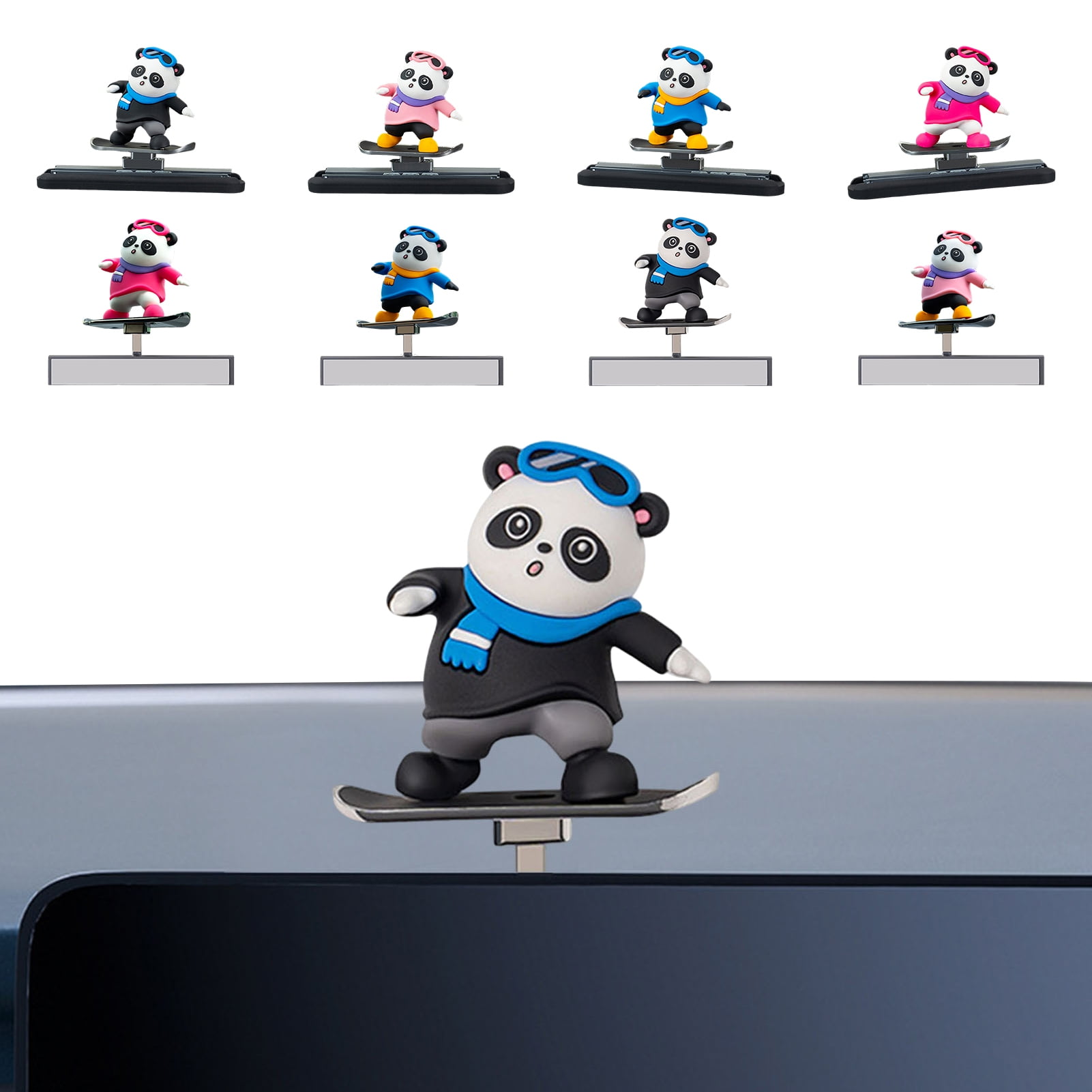 Cartoon Panda Statue - Car Dashboard Decoration Adorable Appearance ...
