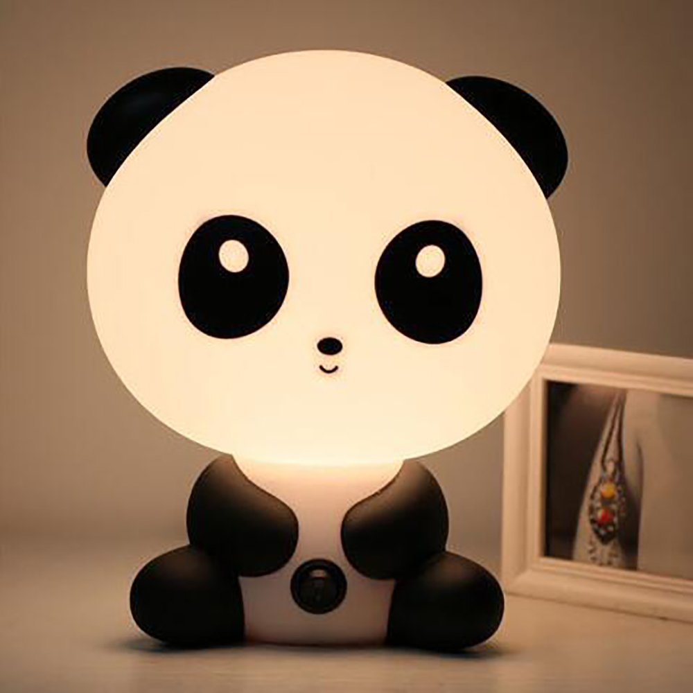 Cartoon Panda Table Lamp, Plug-in Night Light For Children's Bedroom ...