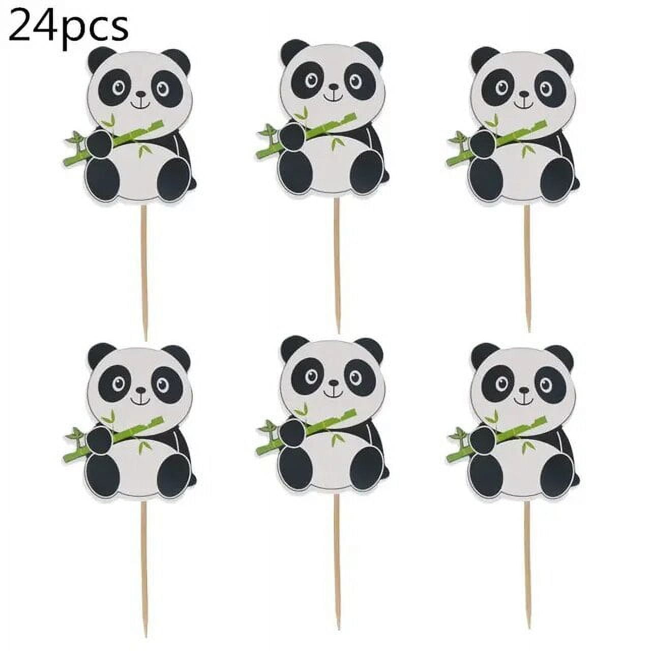 Cartoon Panda Theme Party Supply Happy Birthday Banner Napkin Panda ...