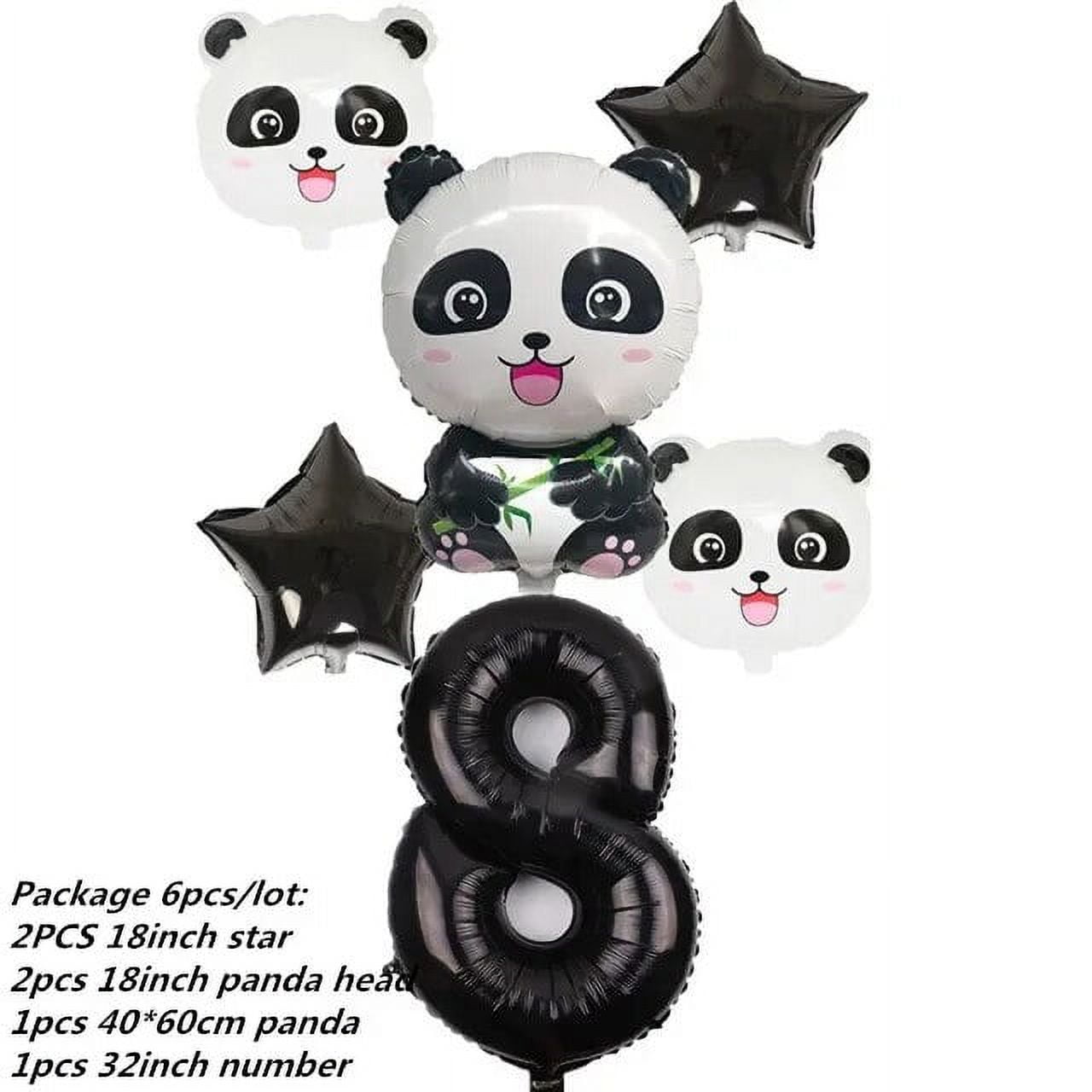 Cartoon Panda Theme Party Supply Happy Birthday Banner Napkin Panda ...