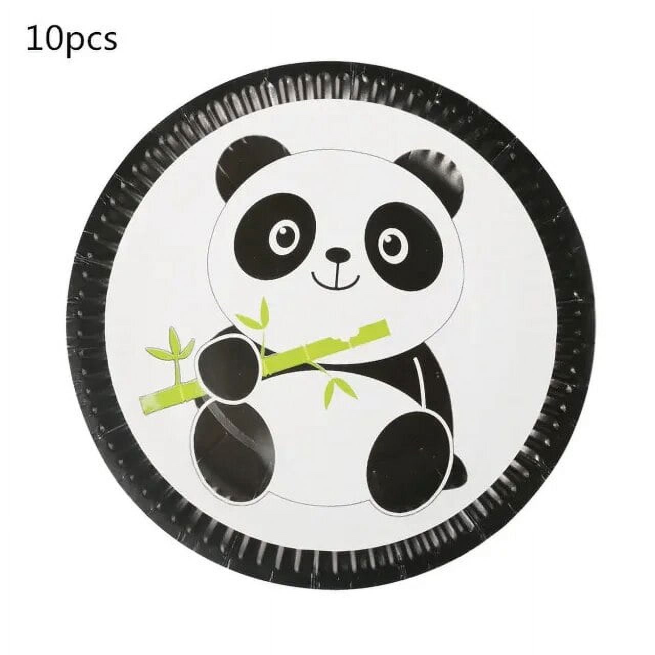 Cartoon Panda Theme Party Supply Happy Birthday Banner Napkin Panda ...