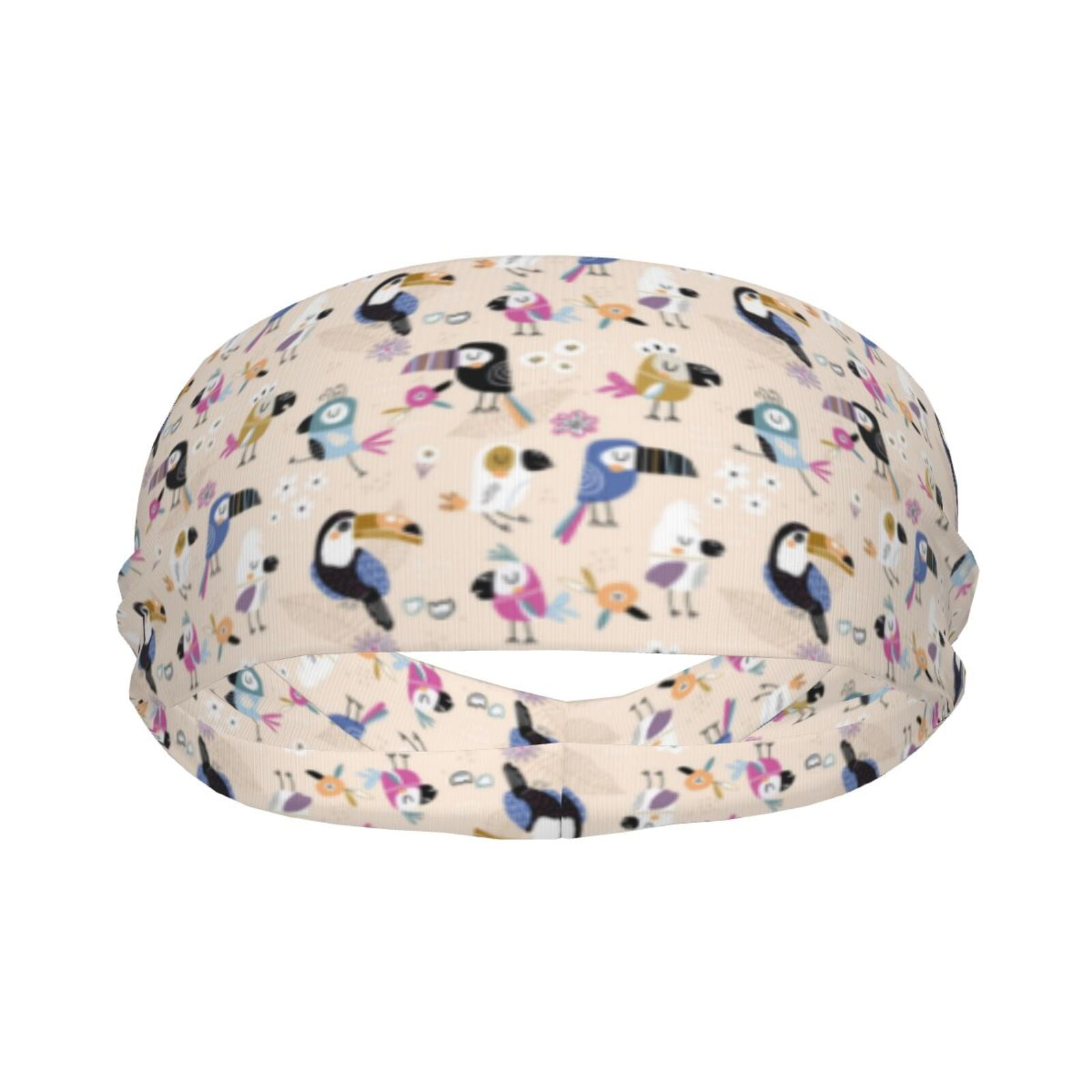 Cartoon Parrot Cute Toucan Headbands for Women/Men, Elastic Wide Soft ...