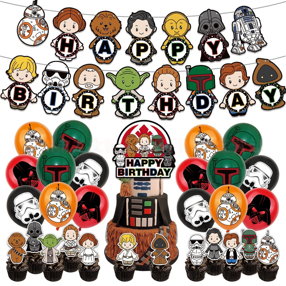 Cartoon Party Decorations, Star Wars Birthday Supplies including ...
