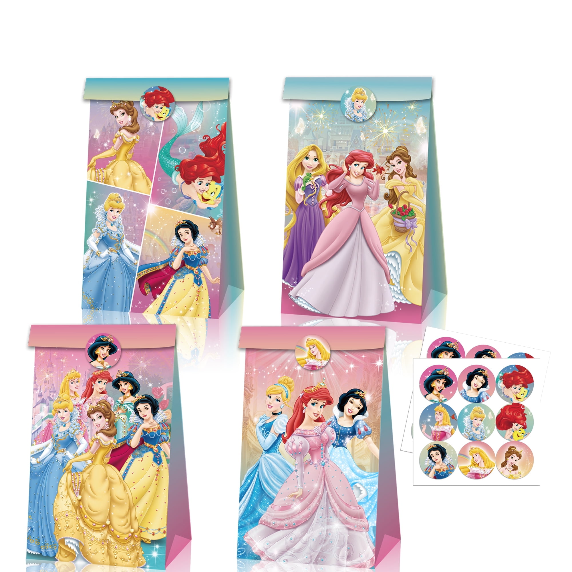 Cartoon Party Gifts Bags, Animation Princesses Paper Favor Bags ...