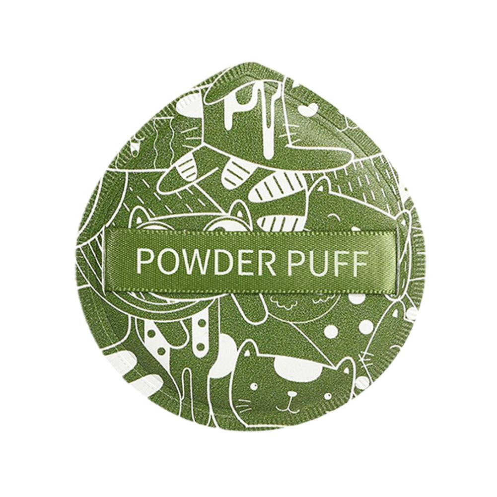 Cartoon Pattern Dark Green 100 Points Powder Puff Opp Bag [High-End ...