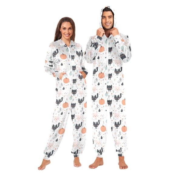 Cartoon Pattern Design Adult onesie Pajamas, Crystal Velvet Ultra Soft ...