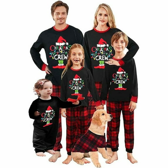 Cartoon Pattern Family Christmas Pajamas Matching Sets,Family Matching ...
