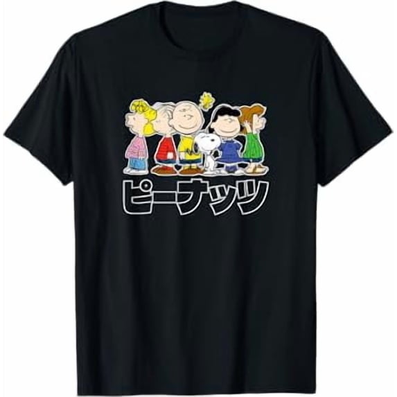 Cartoon Pe@Nut And Cartoon Group Kanji T-Shirt Unisex S To 5XL ...