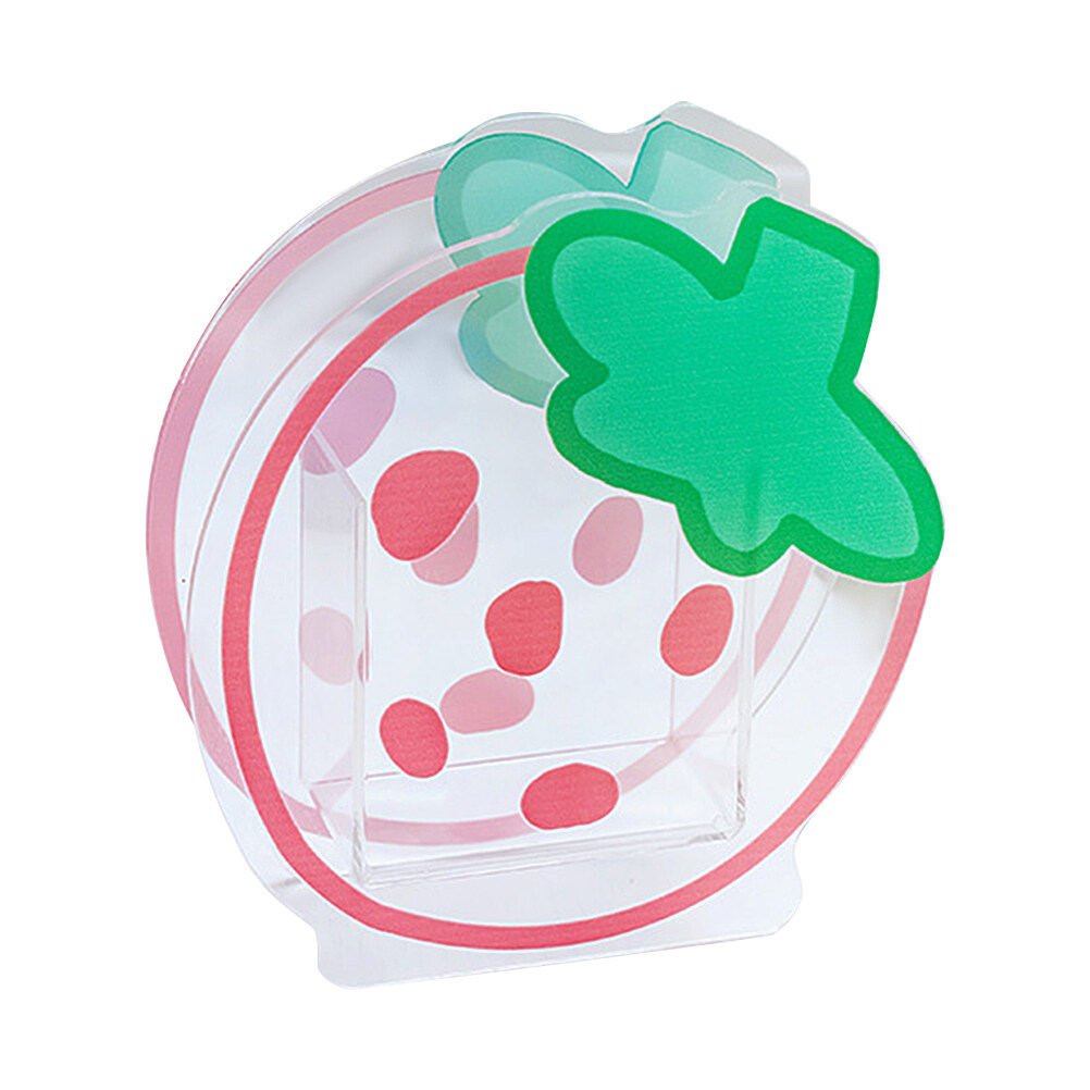 Cartoon Pen Holder Strawberry Shaped Pen Holder Acrylic Stationery ...