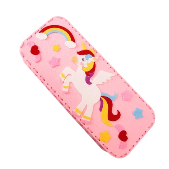 Creative DIY Pencil Bag Pencil Case Sewing Kits Handmade Craft Set for Family Connection ...