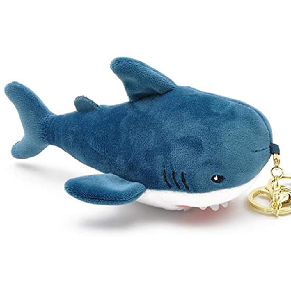 Cartoon Pendant Toys Backpack Keychain Bag Pendant Soft Plush Toy Shark ...
