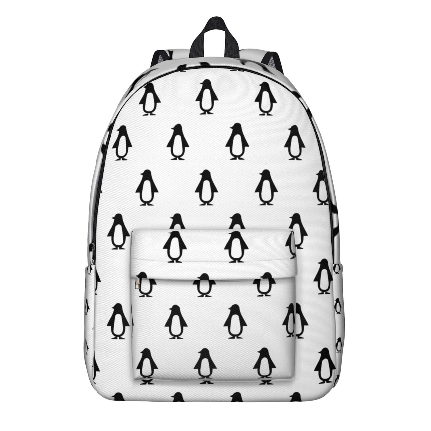 Cartoon Penguin Backpack – Cute Emperor Penguin Design with Snowflake ...