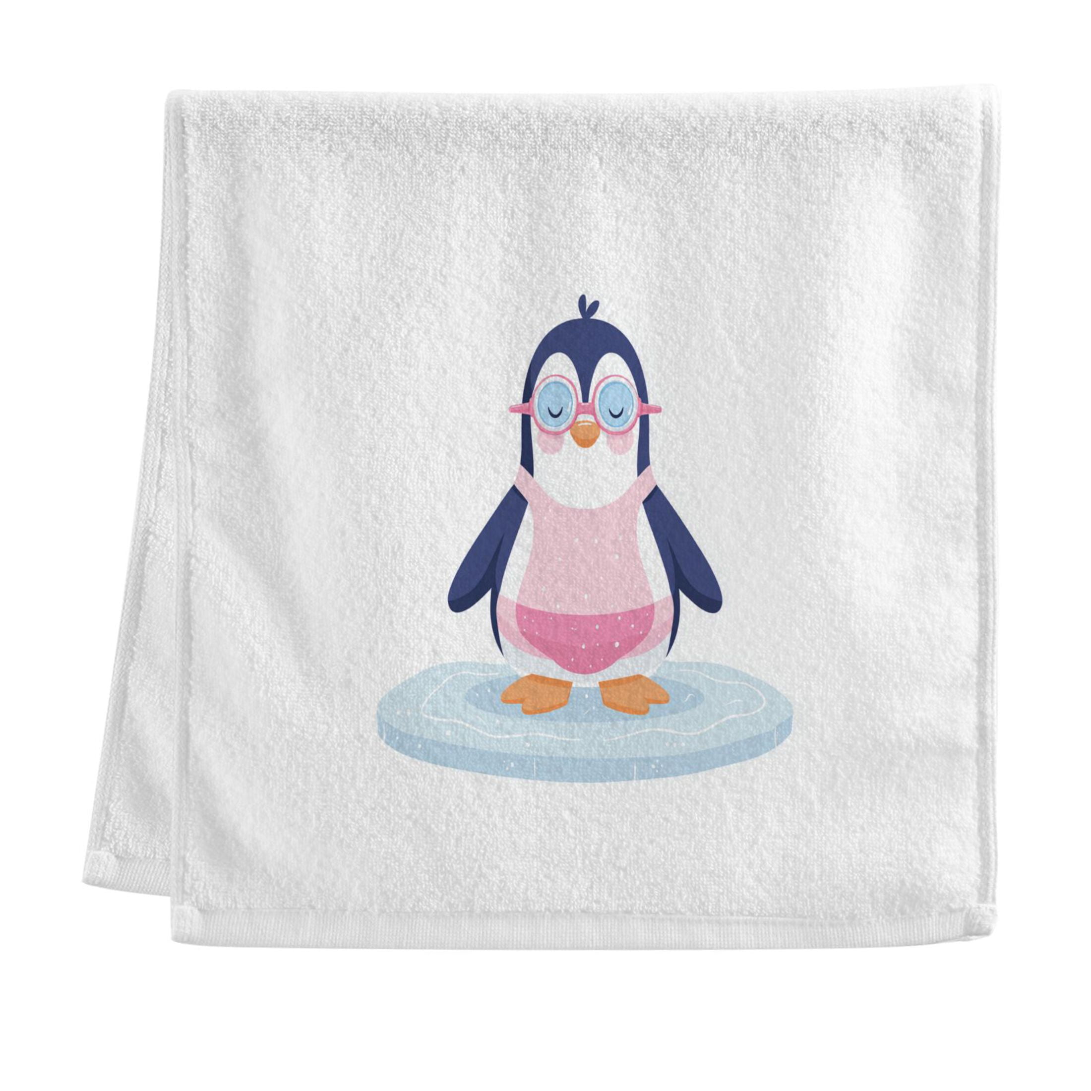 Cartoon Penguins in Swimwear Pure Cotton Towels Bath Towel Quick Drying ...
