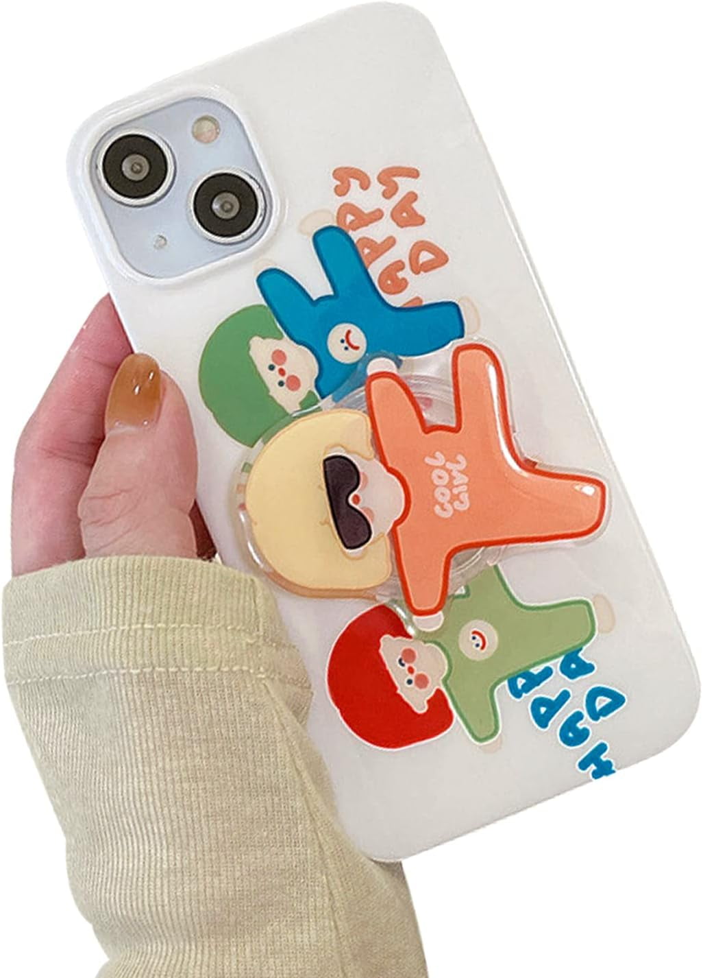 Cartoon Phone Case Compatible with iPhone 12 Pro Max, Cute Three ...