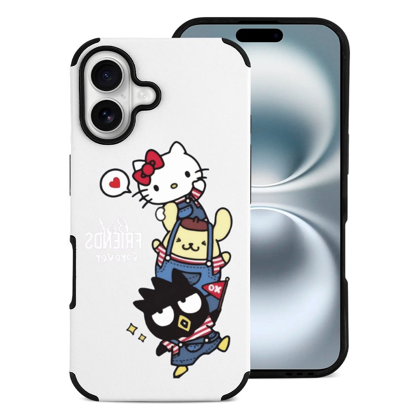 Cartoon Phone Case HelloKitty Cases for iPhone Series Cute Sanrio Fiber ...