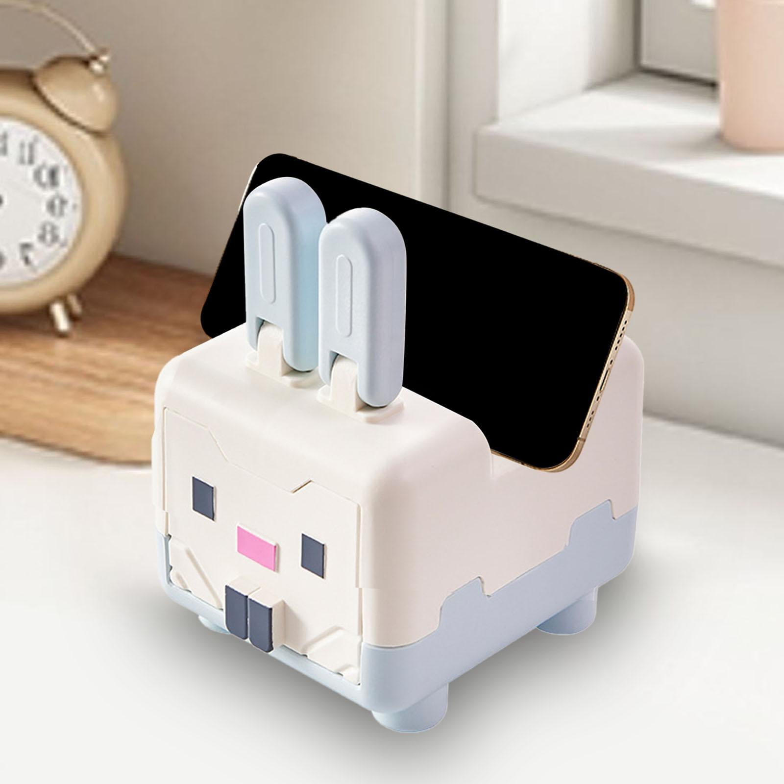 Cartoon Phone Holder Mini Cosmetic Storage Boxes Phone Bracket Funny ...