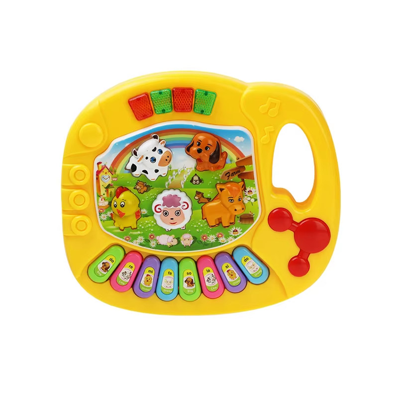 Cartoon Piano Keyboard Game with Animal Sounds Flashing Light Music ...