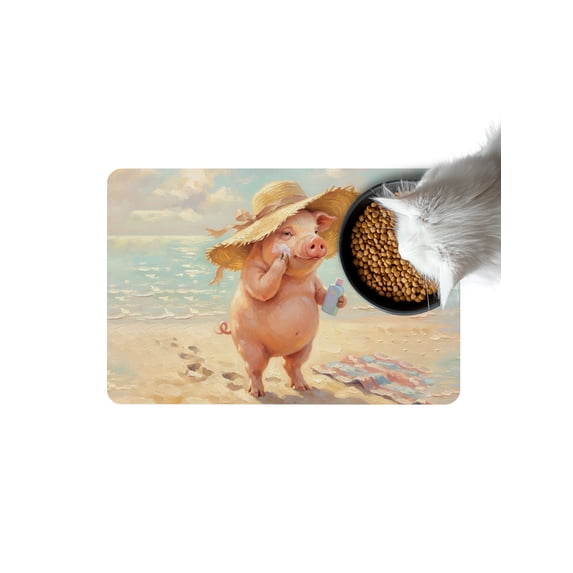 Cartoon Pig Doormat Non Slip Diatomaceous Earth Door Mat Absorbent ...