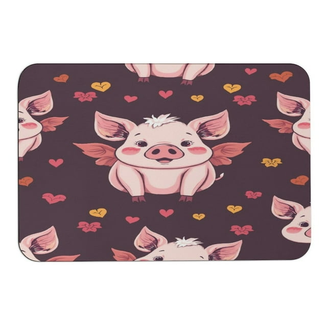 Cartoon Pig Floor Mat Living Room Decor Carpet Home Hallway Entrance ...