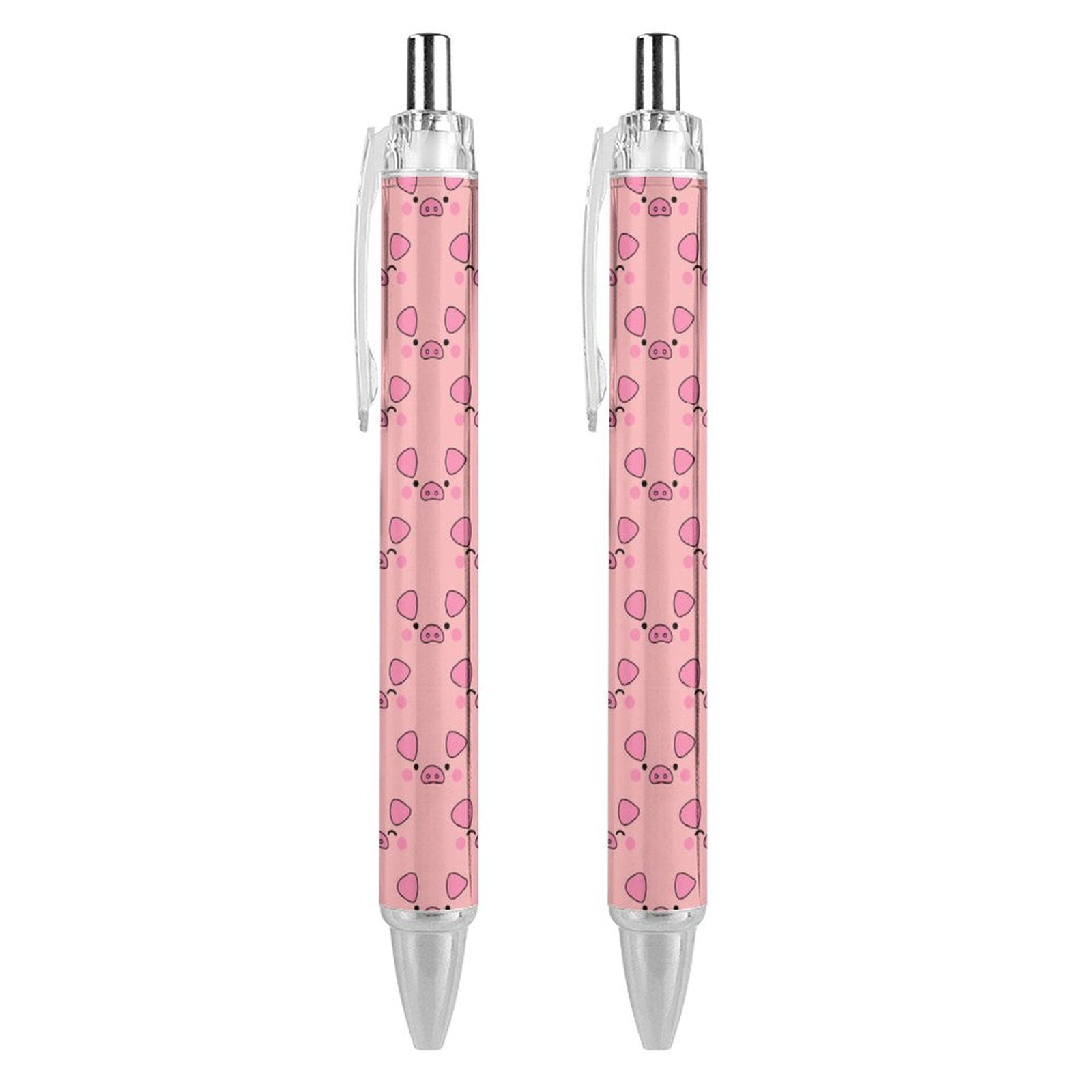 Cartoon Pig Pattern Ballpoint Pen Retractable Pens Black Writing Pen ...