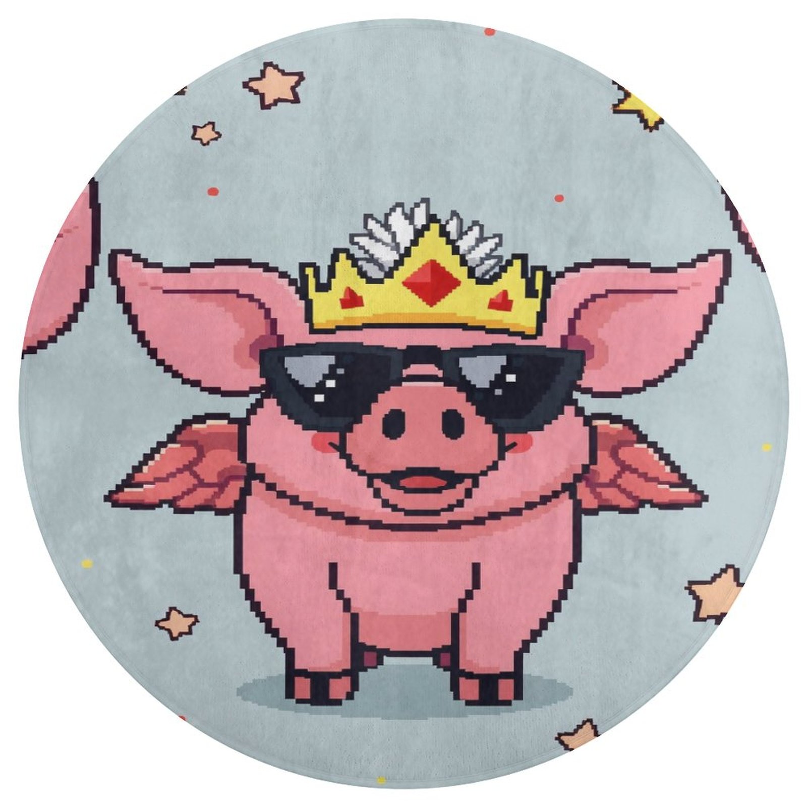 Cartoon Pig Round Carpet Living Room Carpet Modern And Stylish Living ...