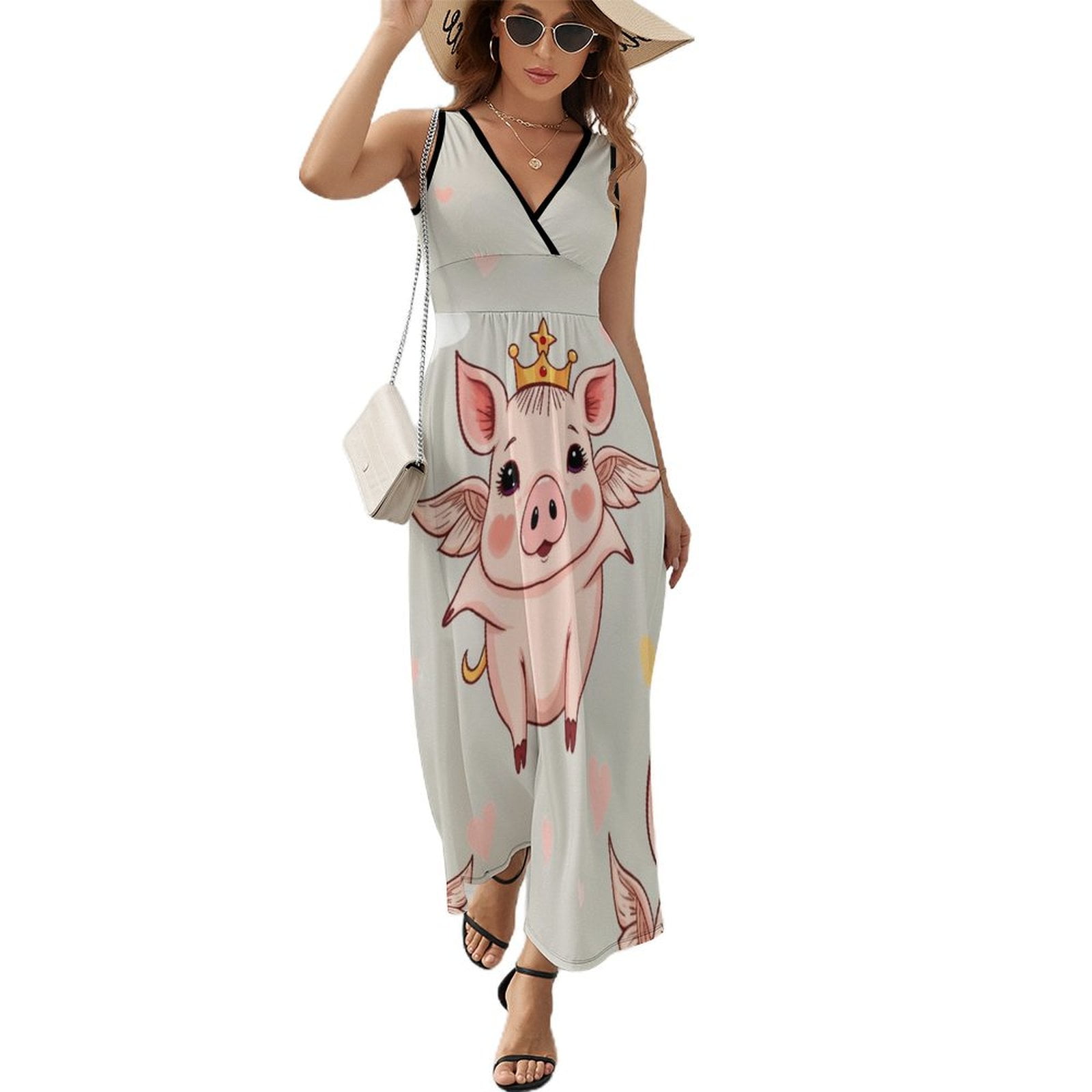 Cartoon Pig Sleeveless Dress Luxury Dresses For Official Occasions ...