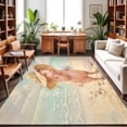 Cartoon Pig Washable Area Rug 3 x 5 ft Funny Farm Animals Summer Beach ...