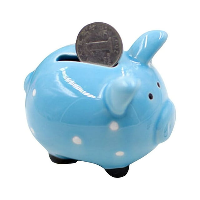 Cartoon Piggy Coin Bank Ceramics Coin Storage Container Small Change ...