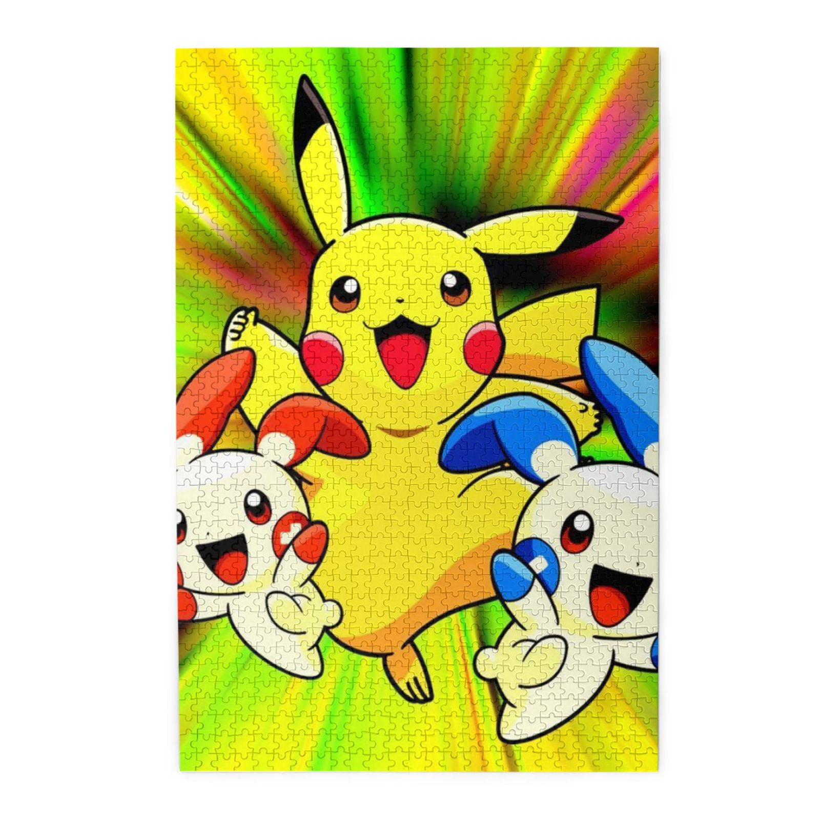 Cartoon Pikachu Puzzle 120 Pieces Kids Jigsaw Puzzles Large Pieces for ...