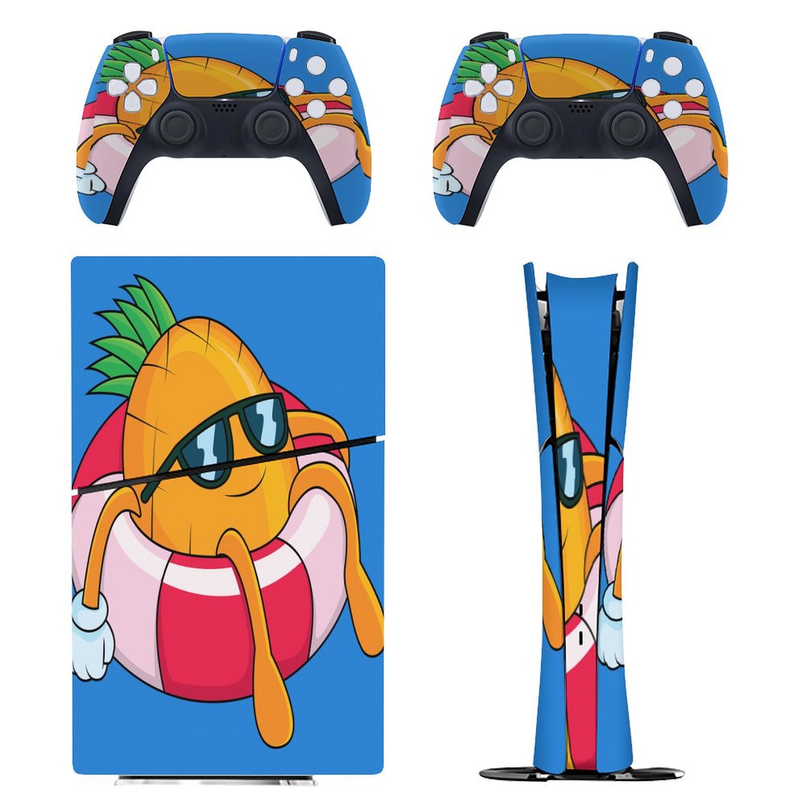 Cartoon Pineapple PS5/PS5 Slim Digital Disc Skin Sticker For Console ...