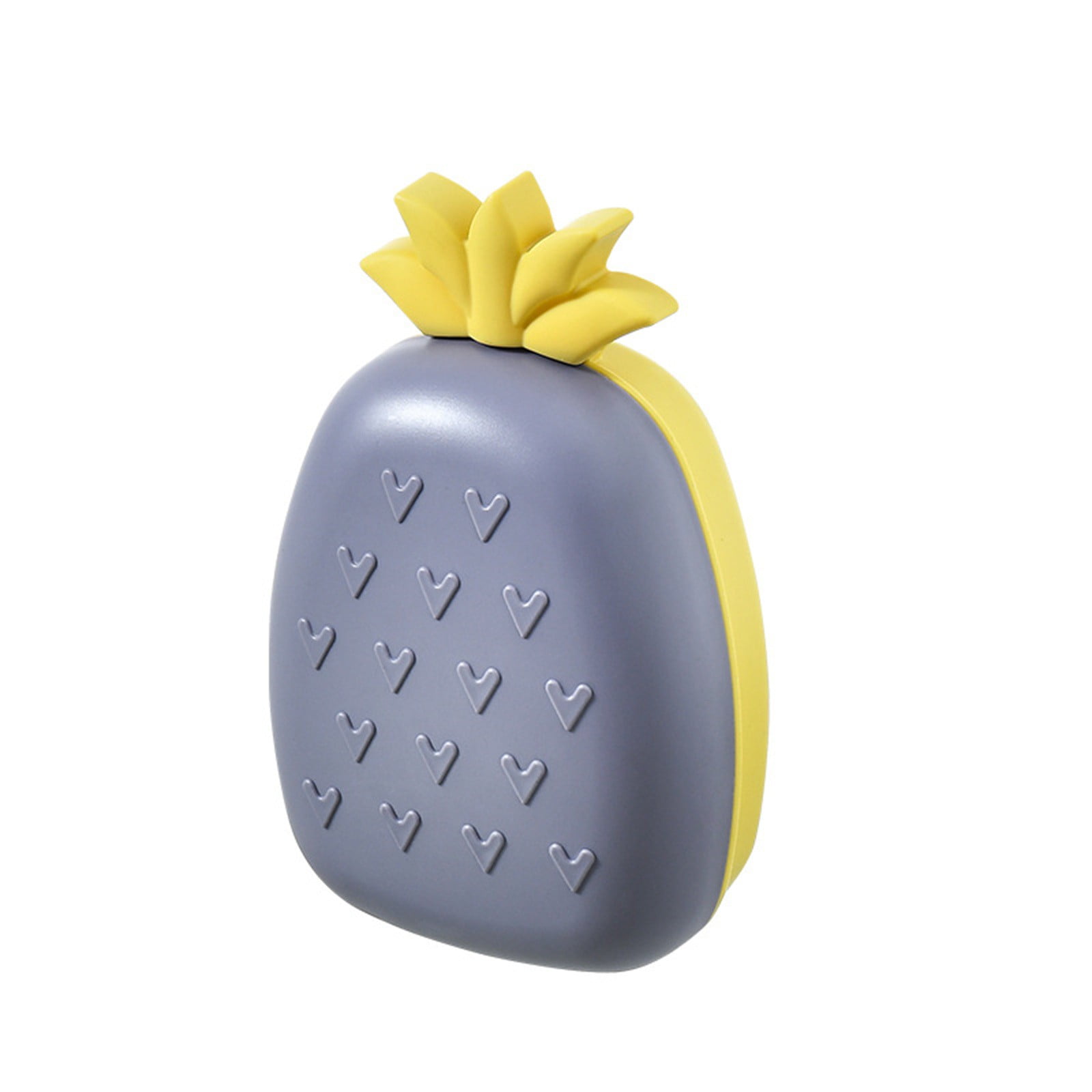 Cartoon Pineapple Soap Dish with Lid Travel Bathroom Drain Water Filter ...