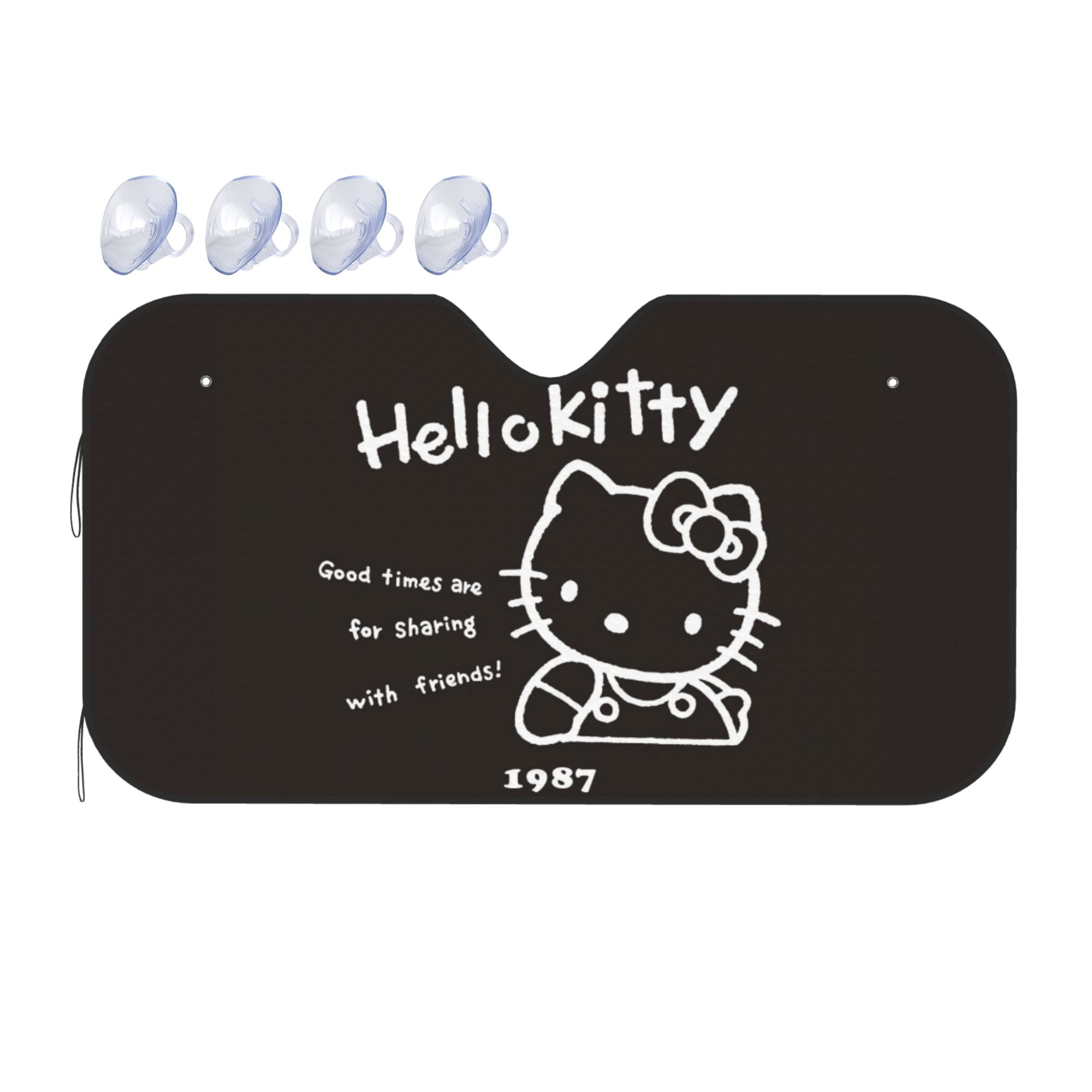 Cartoon Pink Hello Kitty(103) Car Windshield Sunshade UV Protector ...