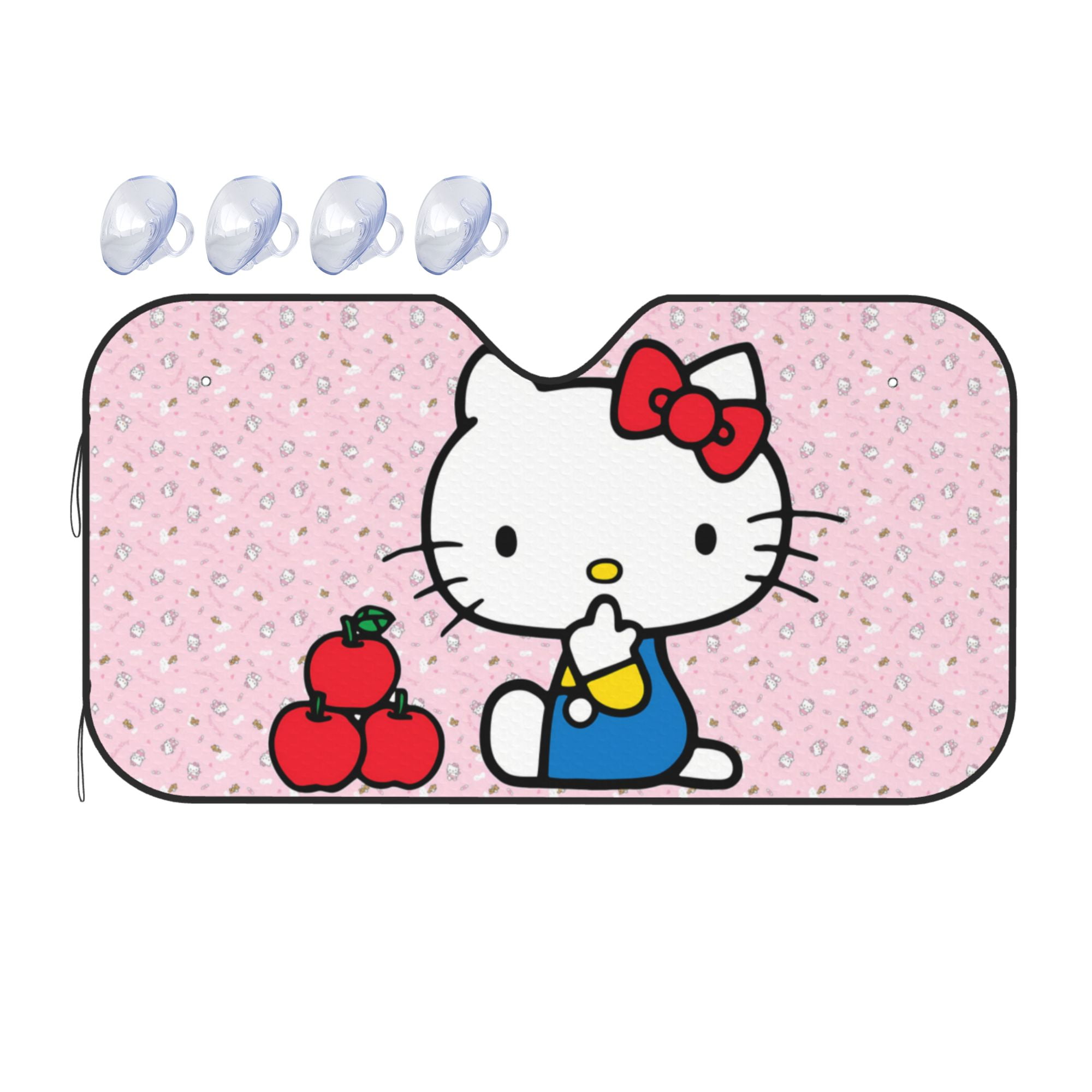 Cartoon Pink Hello Kitty(12) Car Windshield Sunshade UV Protector ...