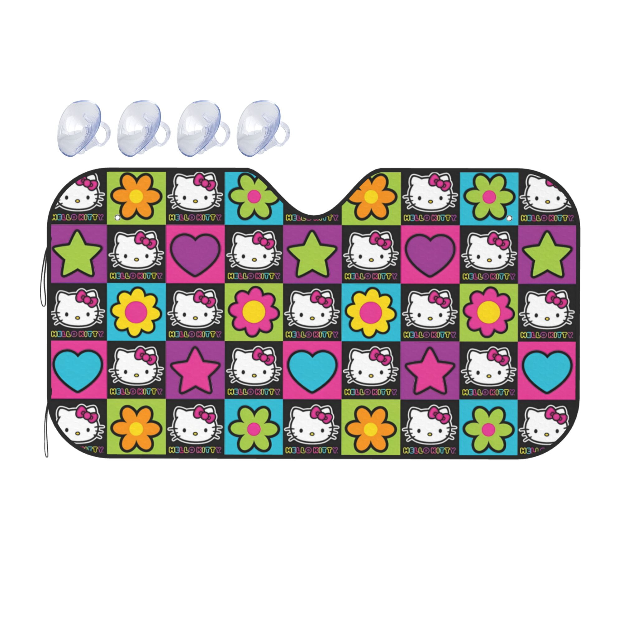 Cartoon Pink Hello Kitty(121) Car Windshield Sunshade UV Protector ...