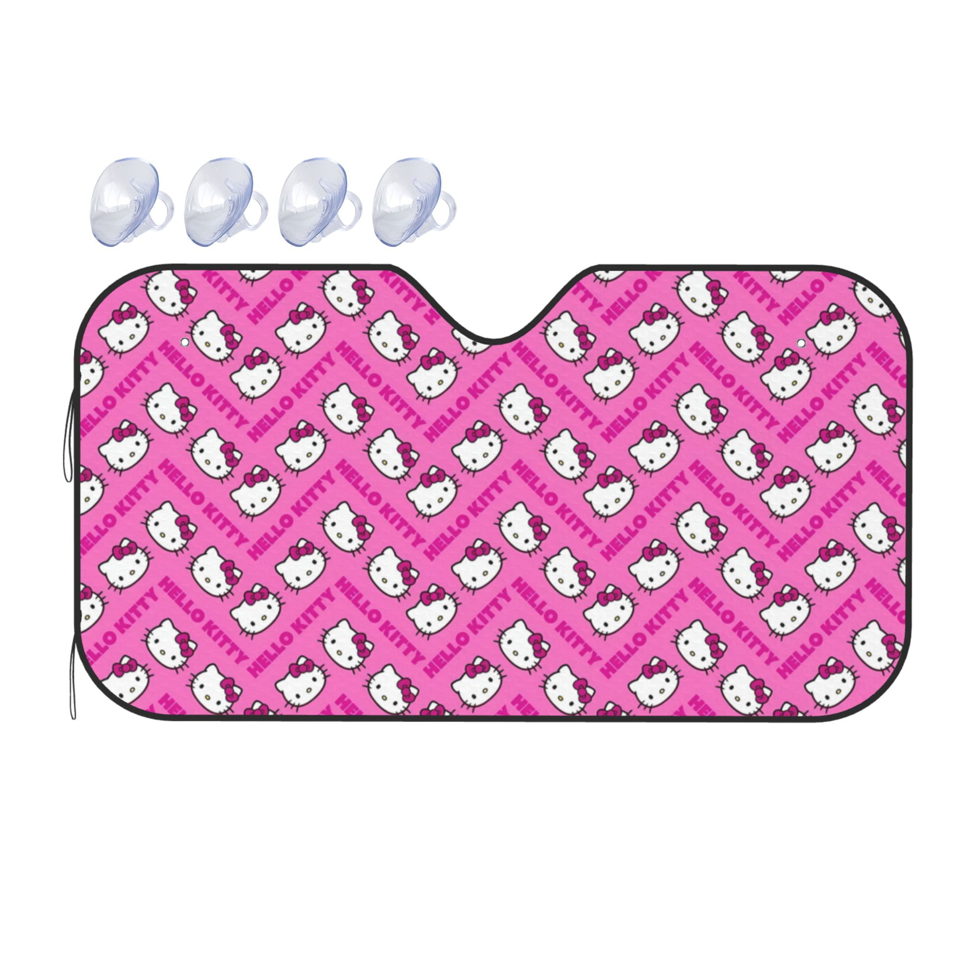 Cartoon Pink Hello Kitty(128) Car Windshield Sunshade UV Protector ...