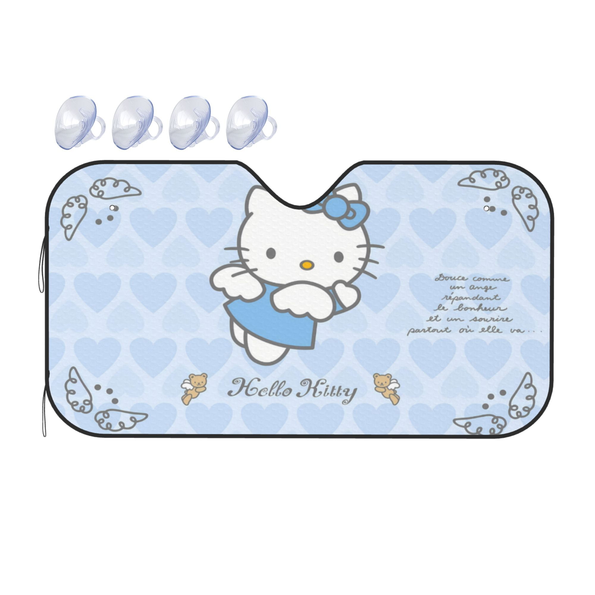 Cartoon Pink Hello Kitty(19) Car Windshield Sunshade UV Protector ...