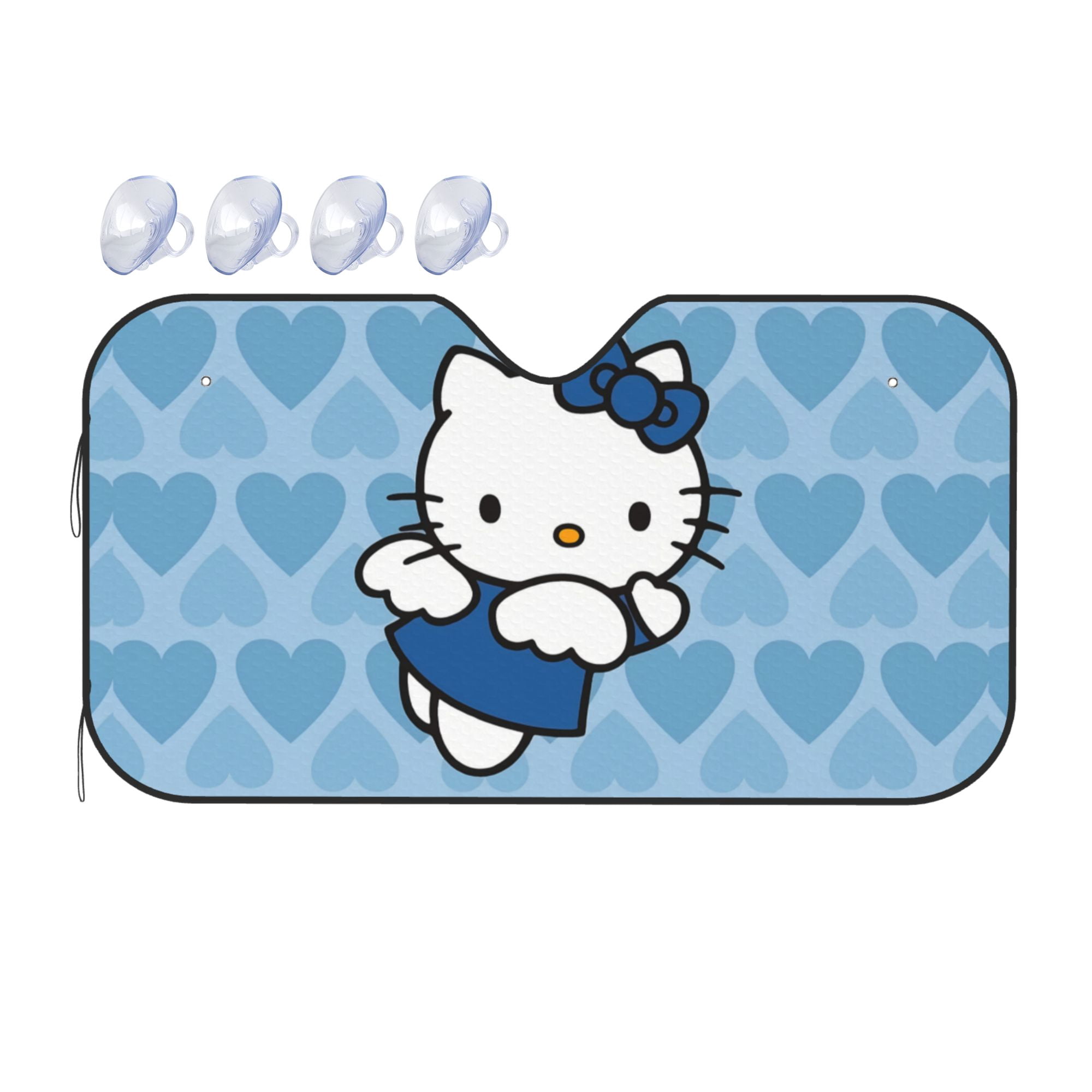 Cartoon Pink Hello Kitty(27) Car Windshield Sunshade UV Protector ...