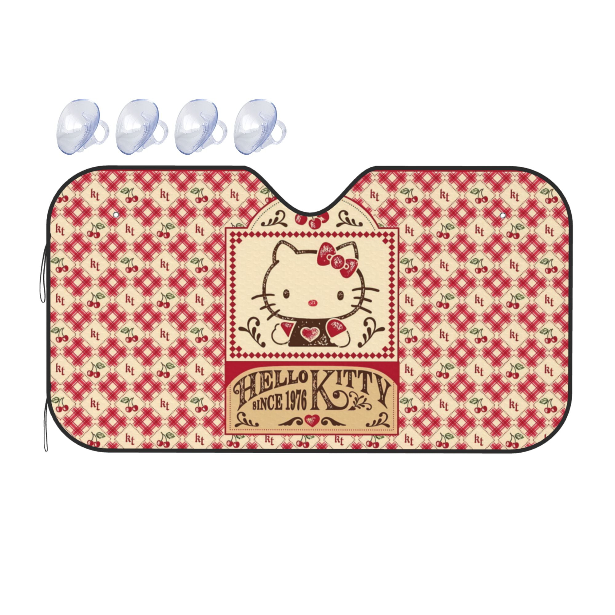 Cartoon Pink Hello Kitty(37) Car Windshield Sunshade UV Protector ...