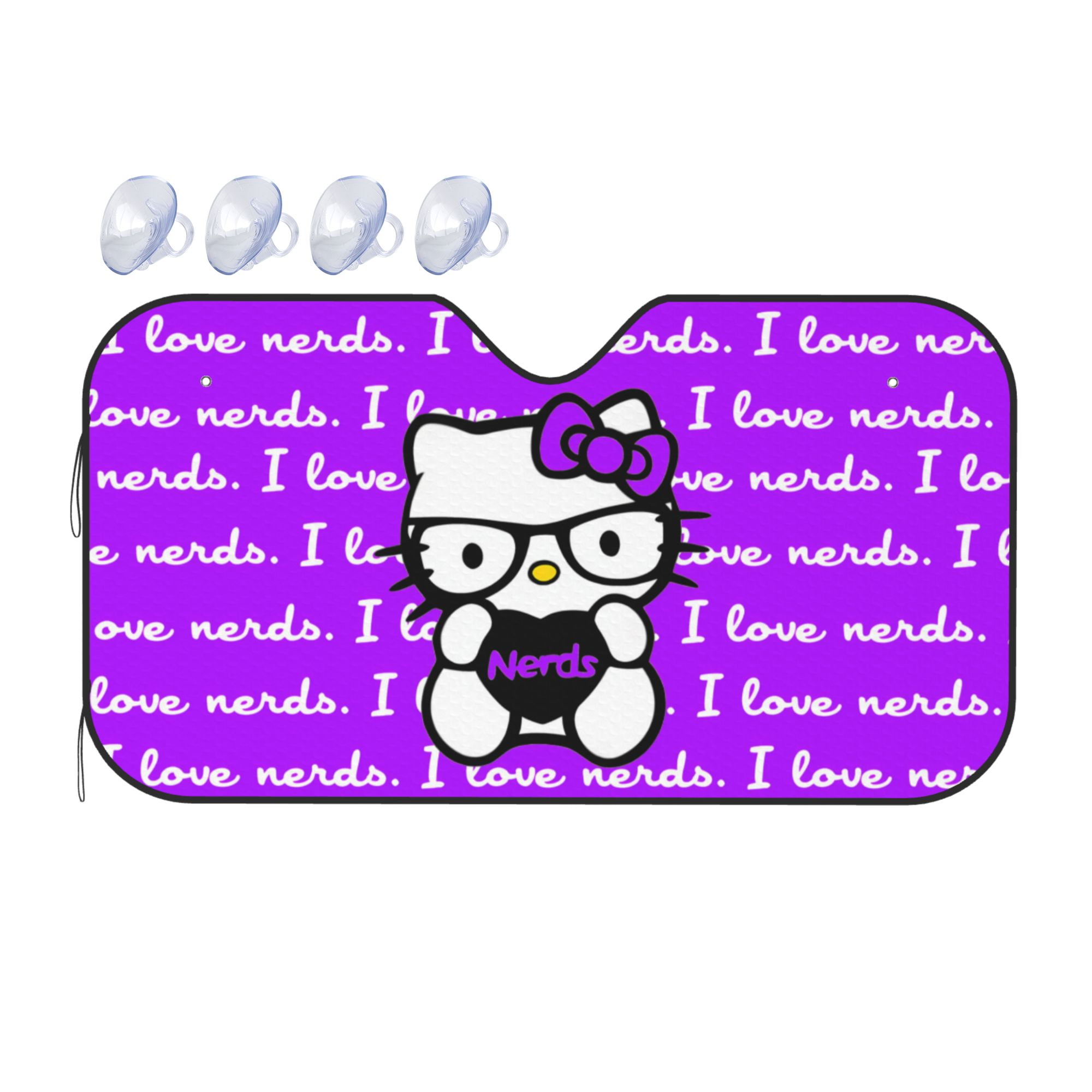 Cartoon Pink Hello Kitty(60) Car Windshield Sunshade UV Protector ...