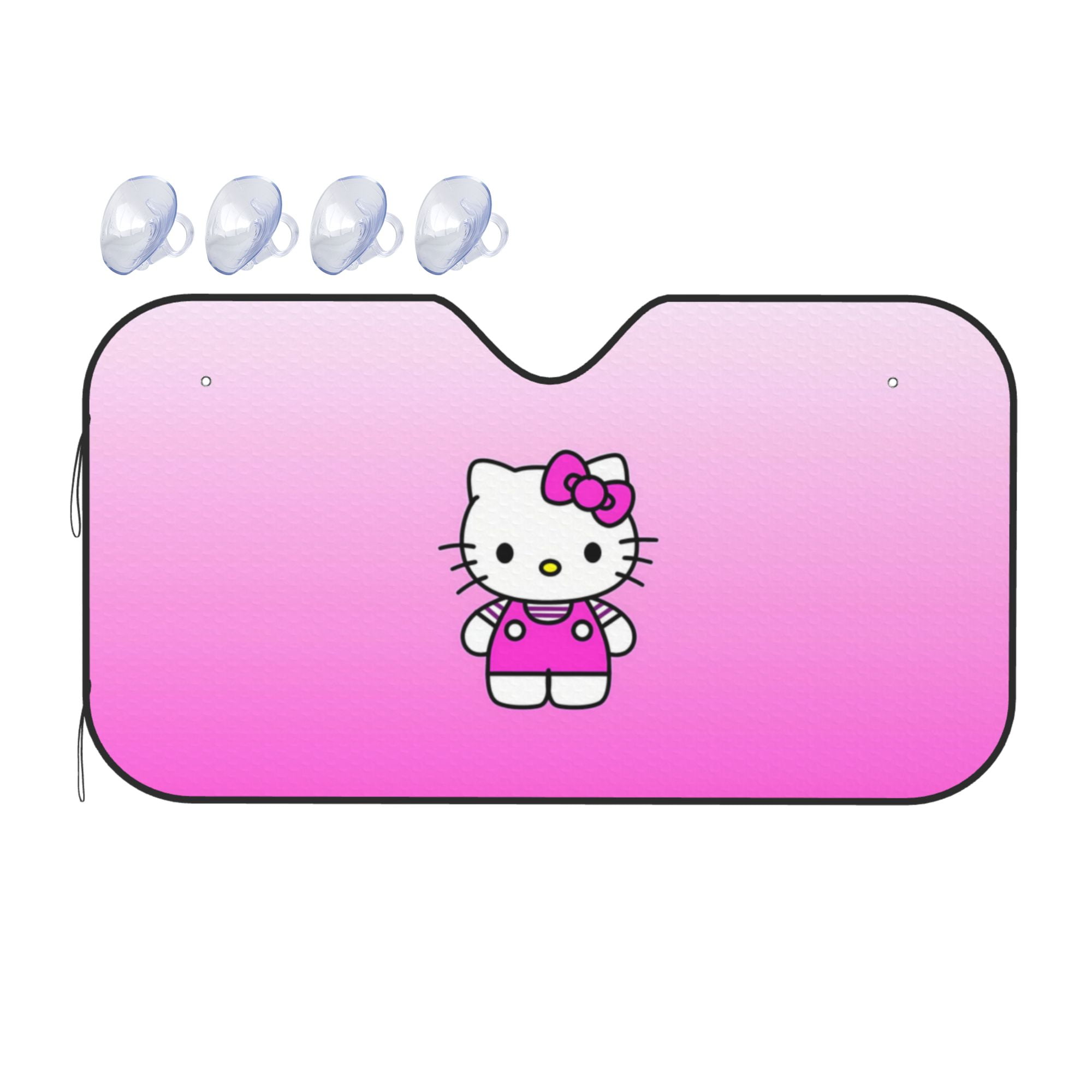 Cartoon Pink Hello Kitty(72) Car Windshield Sunshade UV Protector ...