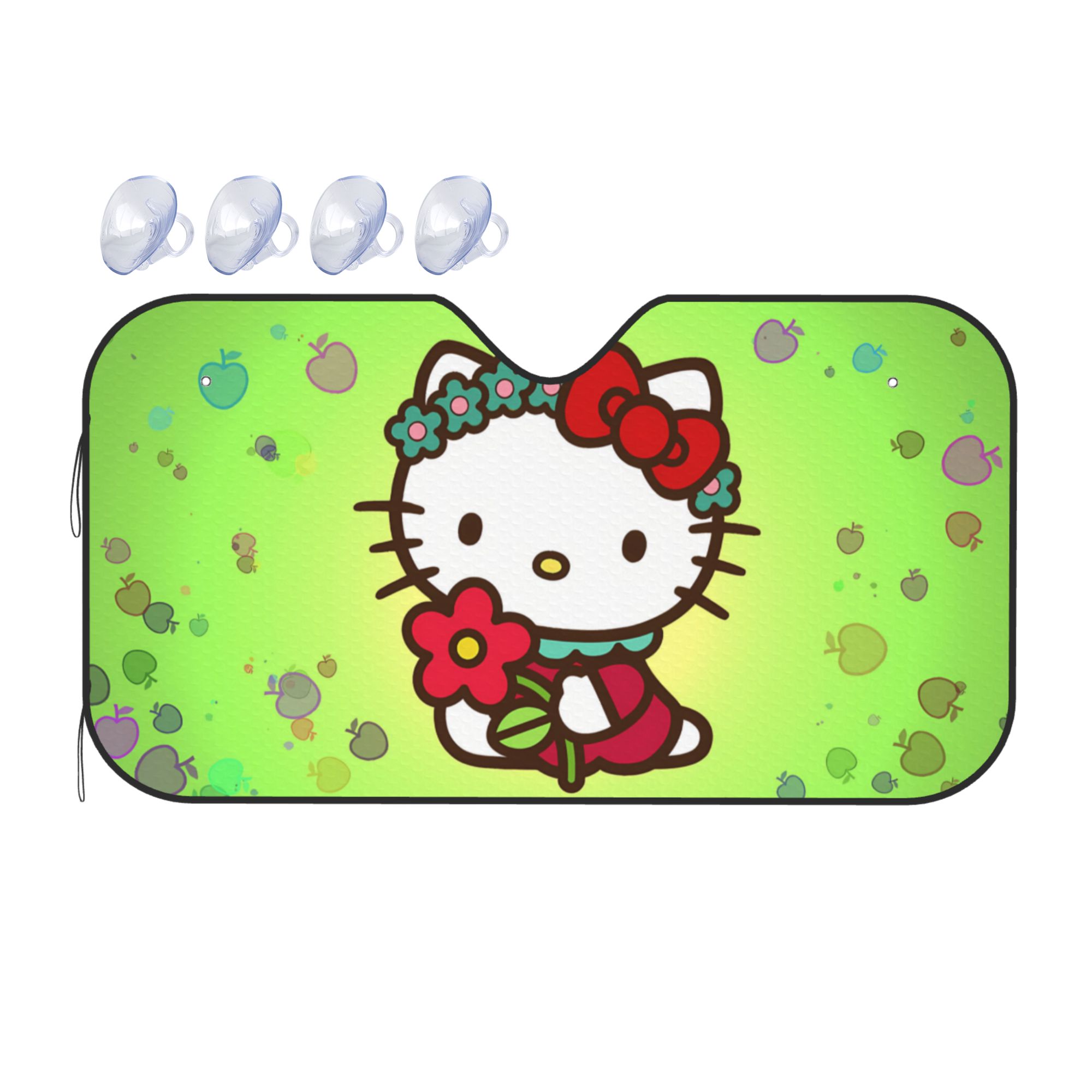 Cartoon Pink Hello Kitty(82) Car Windshield Sunshade UV Protector ...