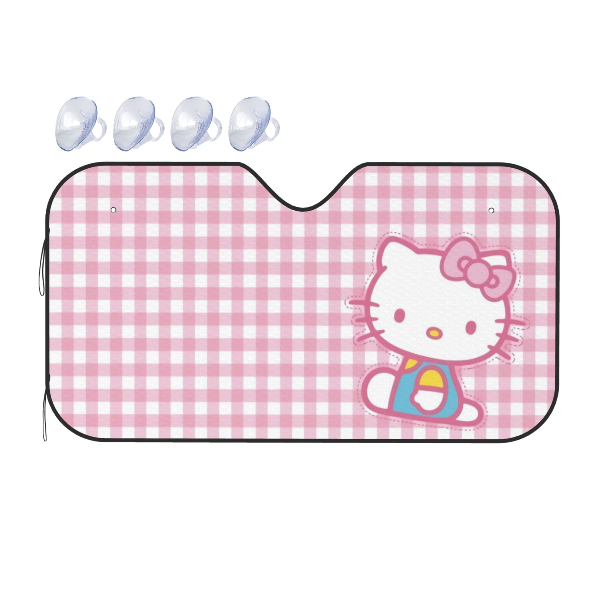 Cartoon Pink Hello Kitty(95) Car Windshield Sunshade UV Protector ...