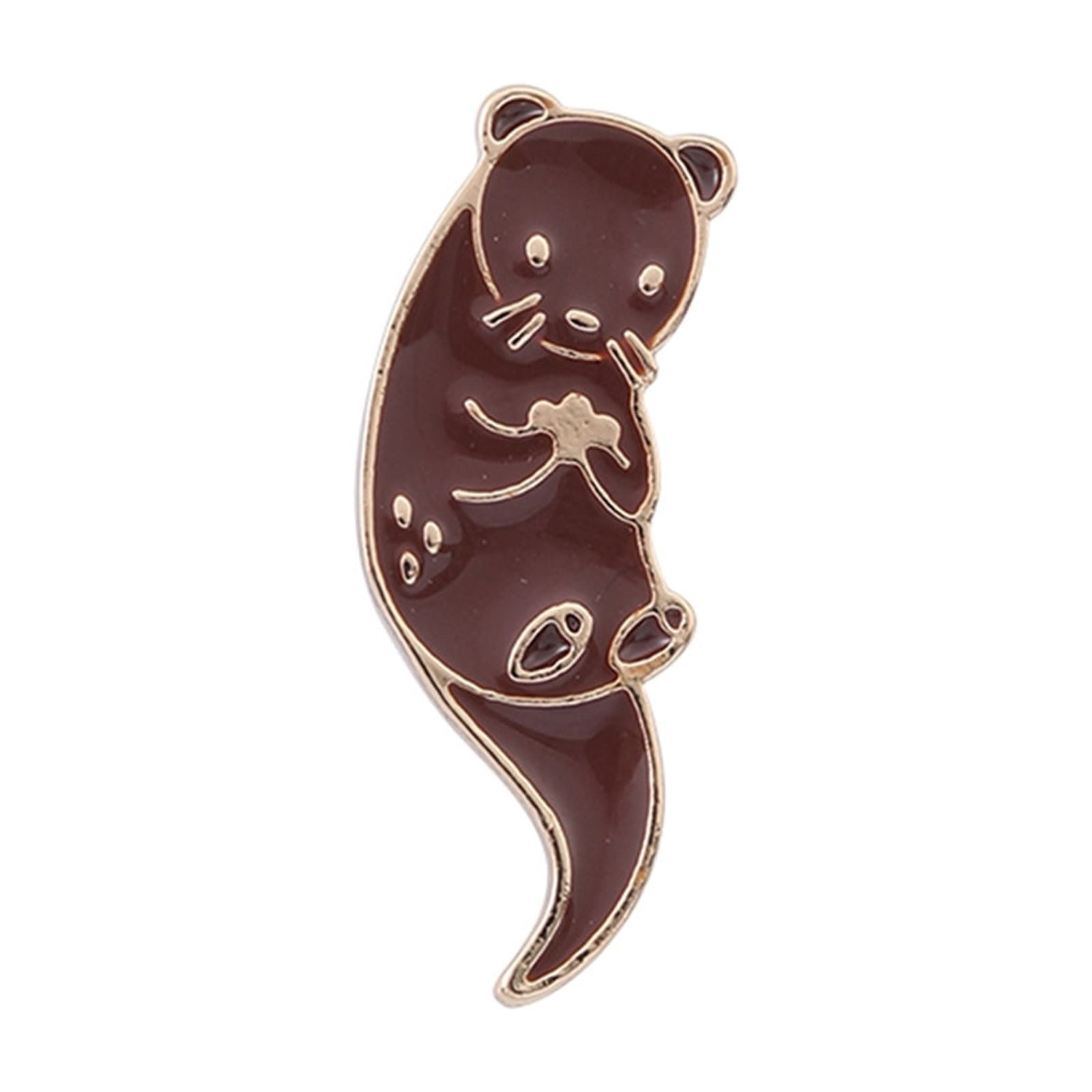 Cartoon Pins Cute Otters Brooches Badges for Women Men Clothes Backpack ...