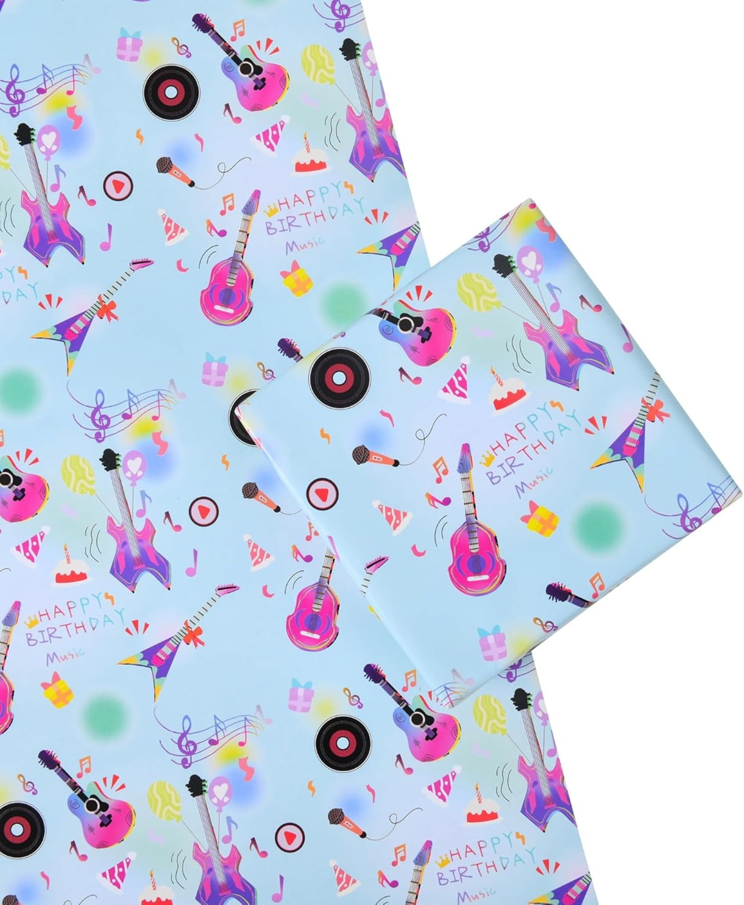 Cartoon Pirate Wrapping Paper, 23x58in Thick Large Sheets Pirate Themed ...