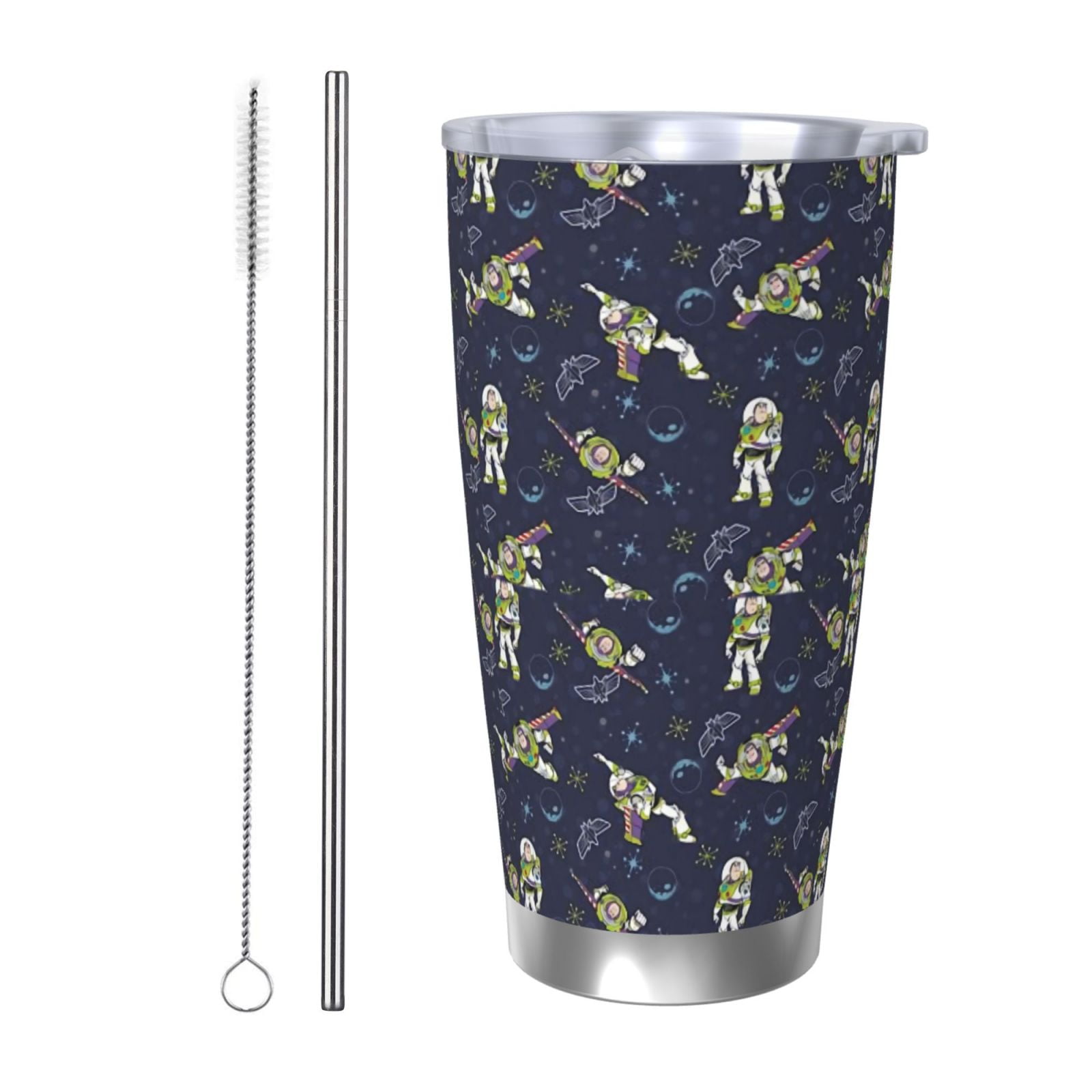 Cartoon Pixar Toy Story Buzz Lightyear Kids Water Bottle with Straw Lid ...