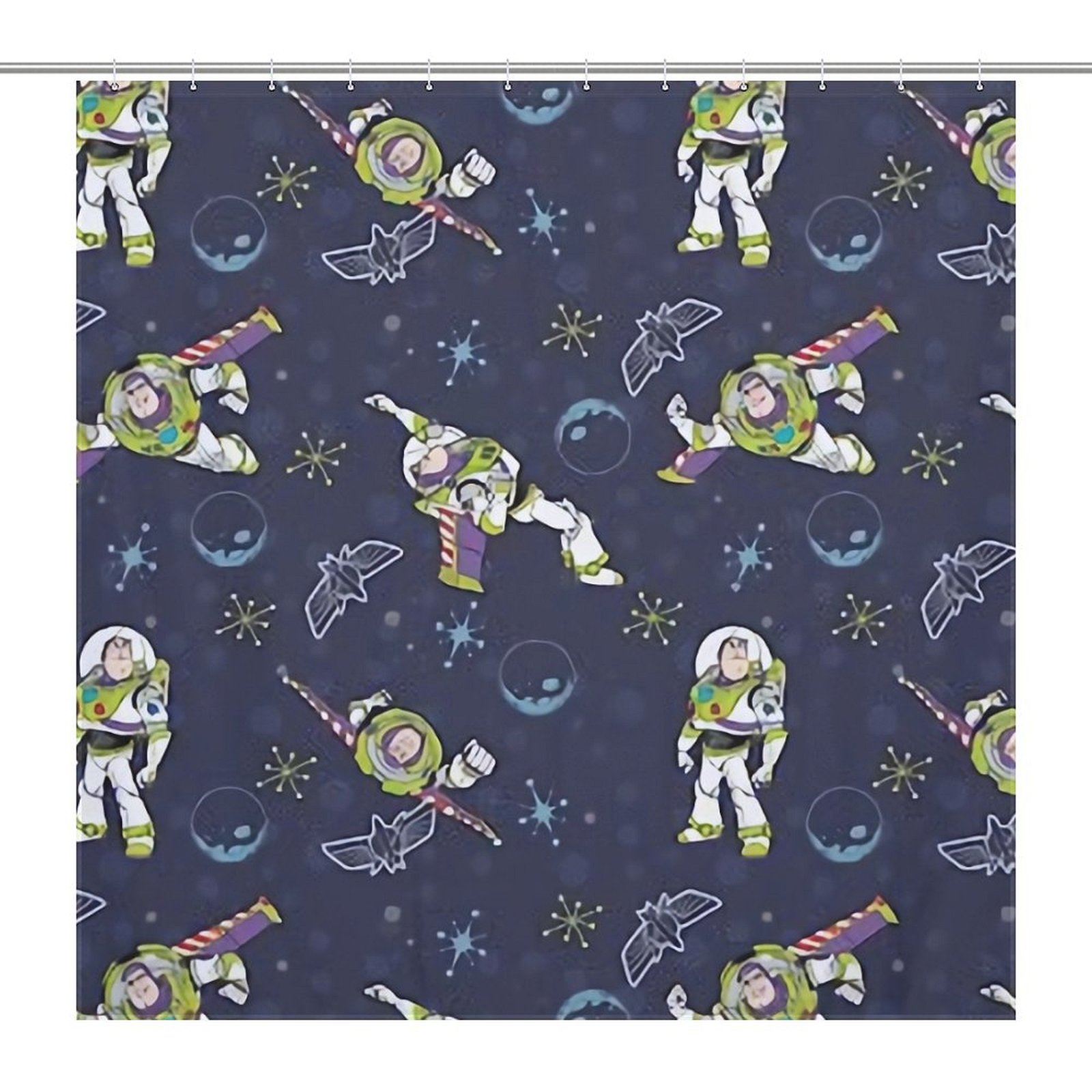 Cartoon Pixar Toy Story Buzz Lightyear Shower Curtain,Shower Curtain Liner,Shower Curtain Fall ...