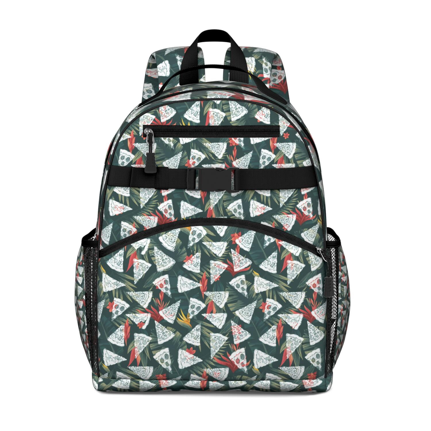 Cartoon Pizza and Sauce Inspired Student Backpack Lightweight School ...