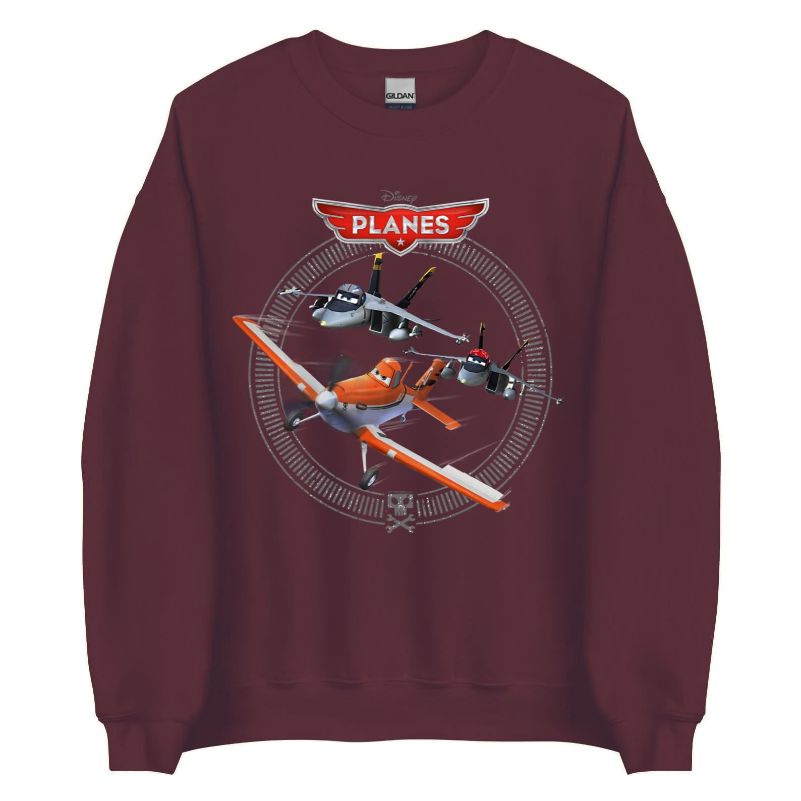 Cartoon Plane Graphic T-shirt, Family Birthday Gift Design - Walmart.com