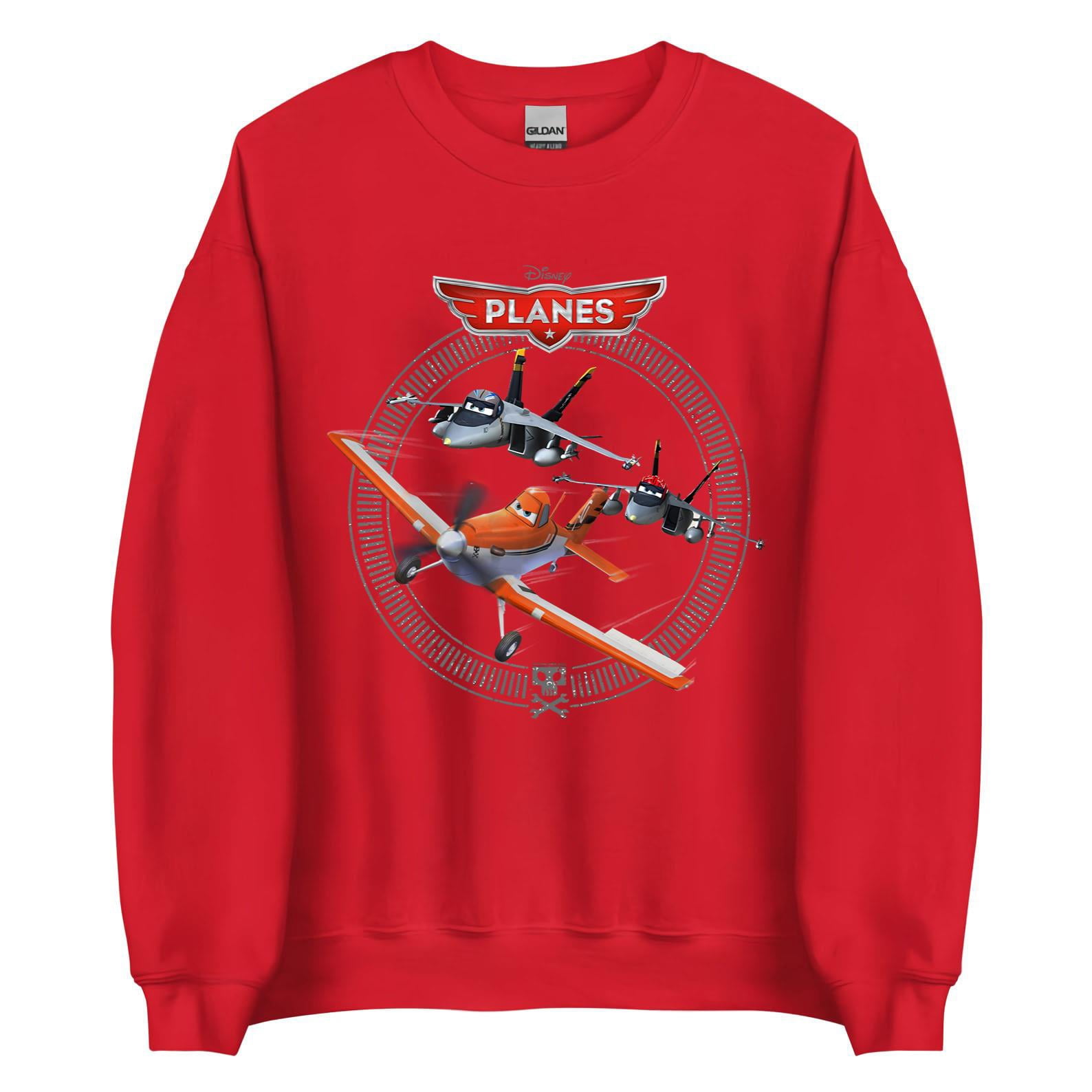 Cartoon Plane Graphic T-shirt, Family Birthday Gift Design - Walmart.com